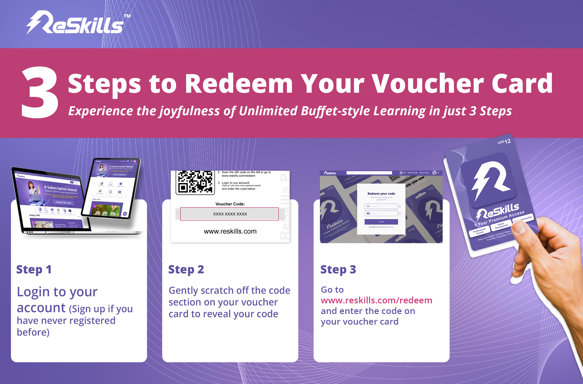 Voucher/Gift Card redemption - ReSkills