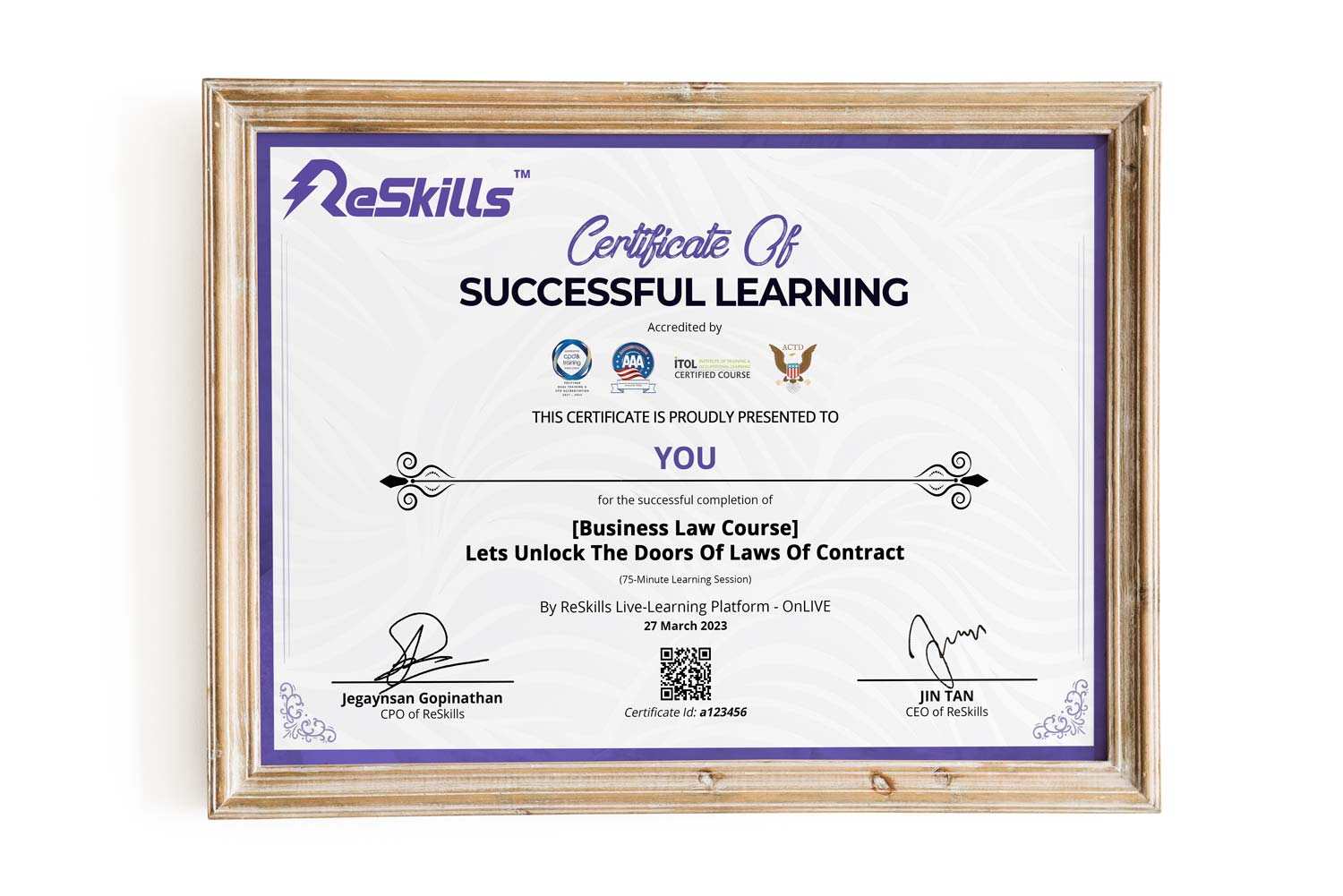 Accreditation Micro Certification - ReSkills